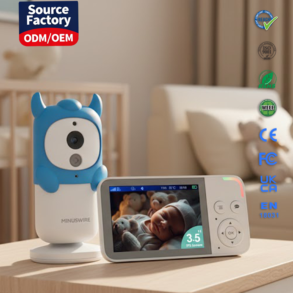 KT-823SC Baby Monitor | 3.5" IPS Hack-Proof Infant Monitor (ODM/OEM)